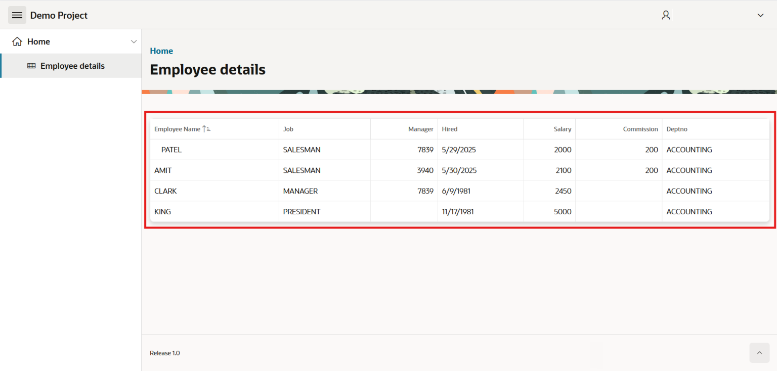 Creating a Classic Report Using the Create Page Wizard and Show Its ...