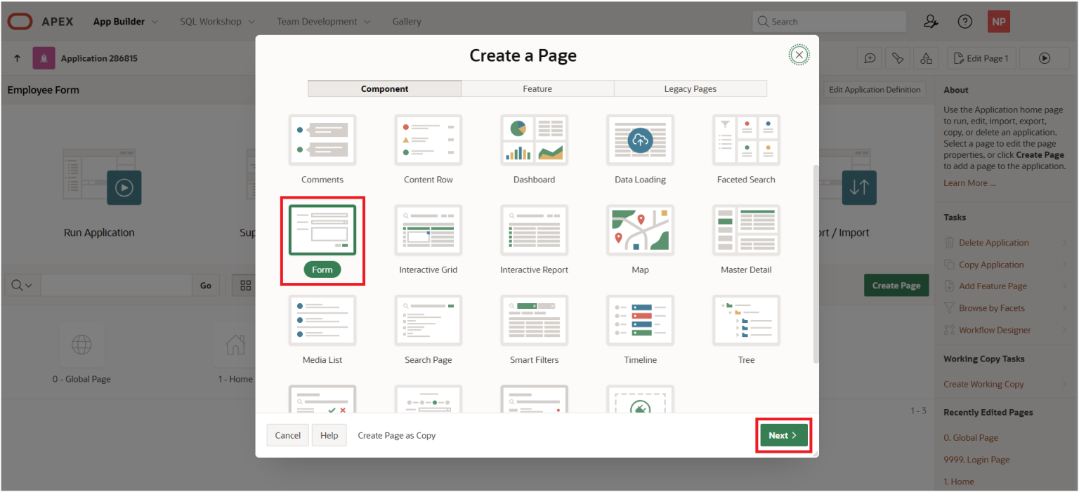 Creating A Form In Oracle Apex From A Database Table Apexpert Consulting Llp Oracle Apex And