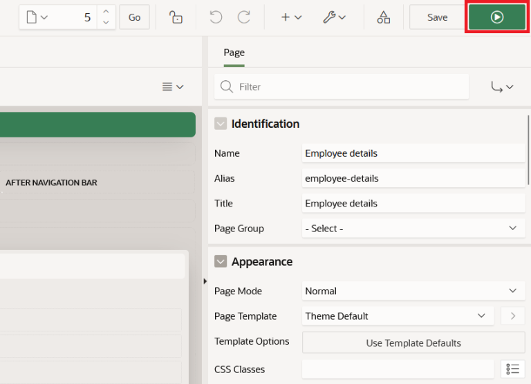 Creating a Classic Report Using the Create Page Wizard and Show Its ...