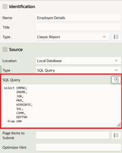 Creating a Classic Report Using the Create Page Wizard and Show Its ...