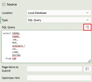 Creating a Classic Report Using the Create Page Wizard and Show Its Region Content Dynamically ...