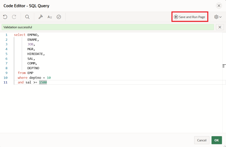 Creating a Classic Report Using the Create Page Wizard and Show Its ...