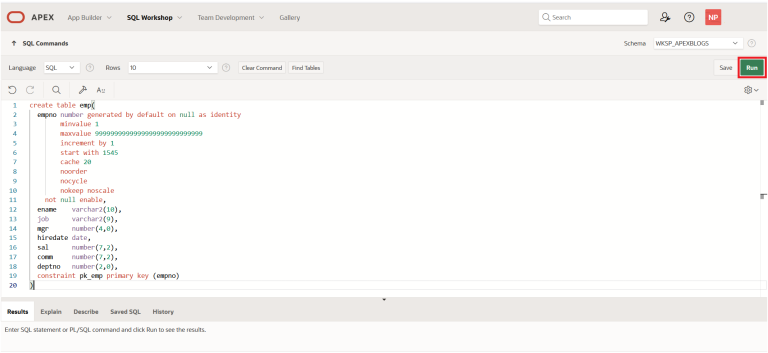 How to Create Forms in Oracle APEX Using SQL Queries Instead of Base ...